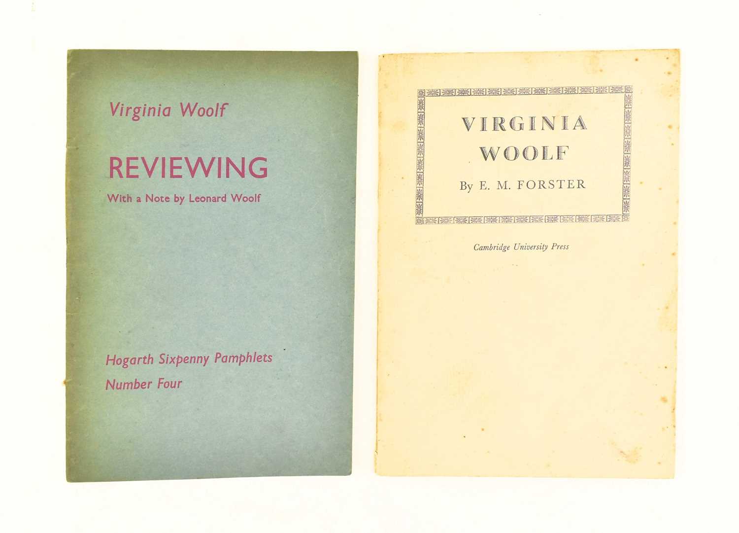 Lot 174 - WOOLF, VIRGINIA. TWO EARLY 20TH CENTURY