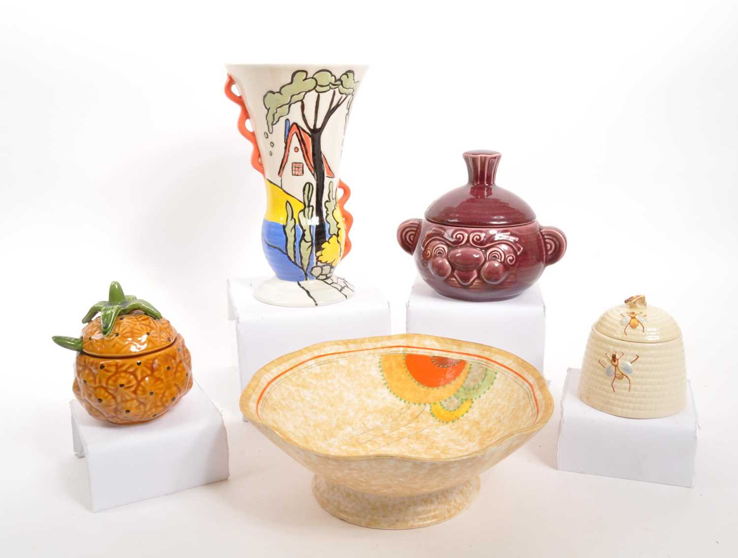 Lot 124 - SADLAR / DECORO POTTERY - ASSORTED