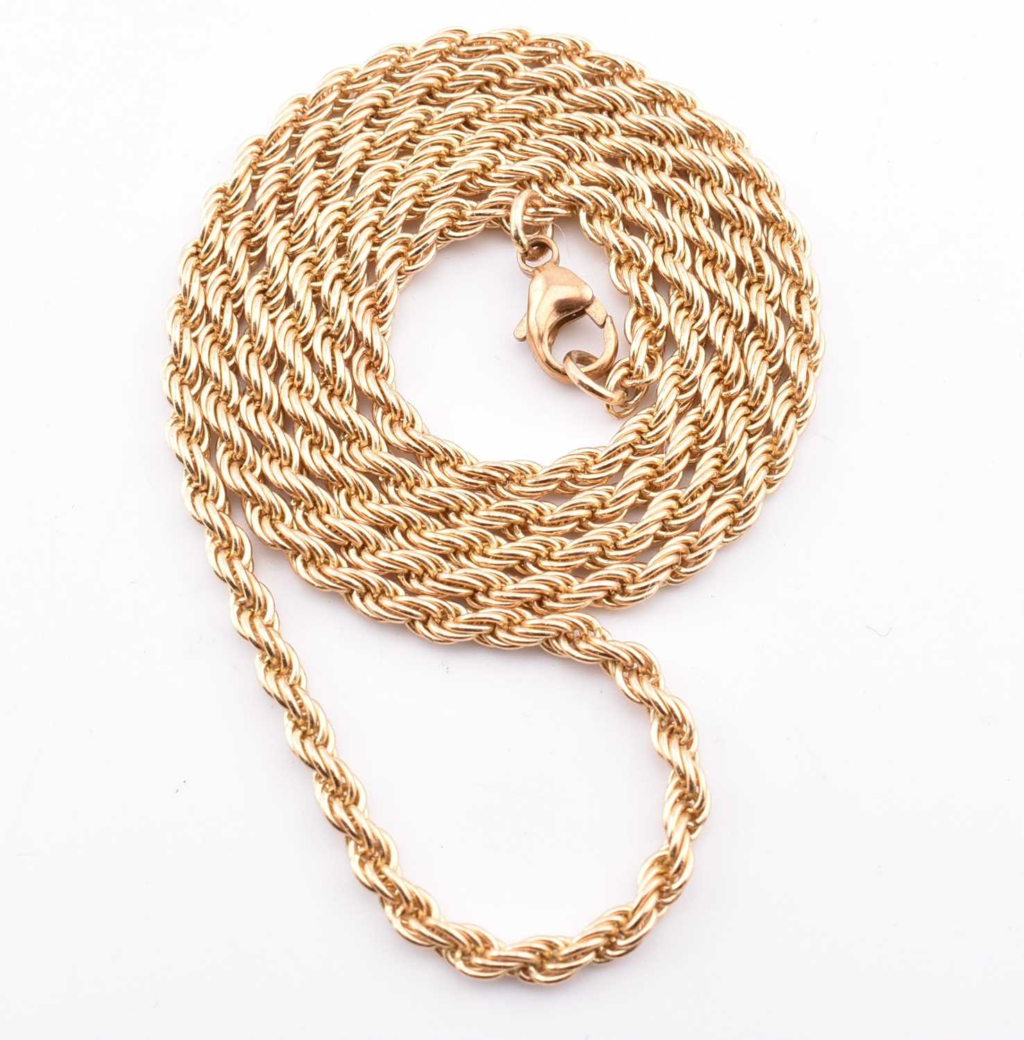 Lot 97 - HALLMARKED 9CT GOLD ROPE TWIST CHAIN