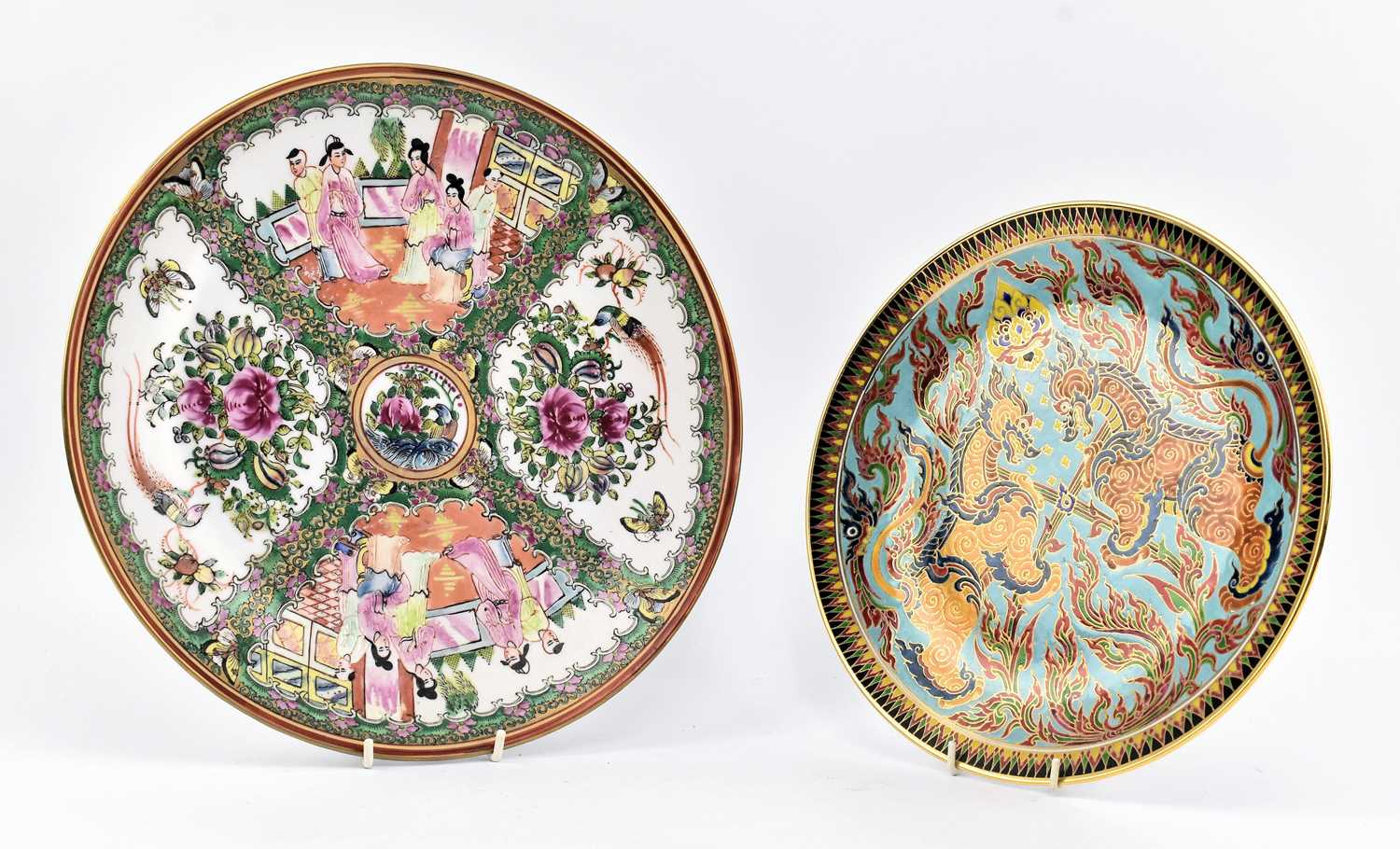 Lot 111 - TWO 20TH CENTURY CHINESE ENAMEL CHARGER