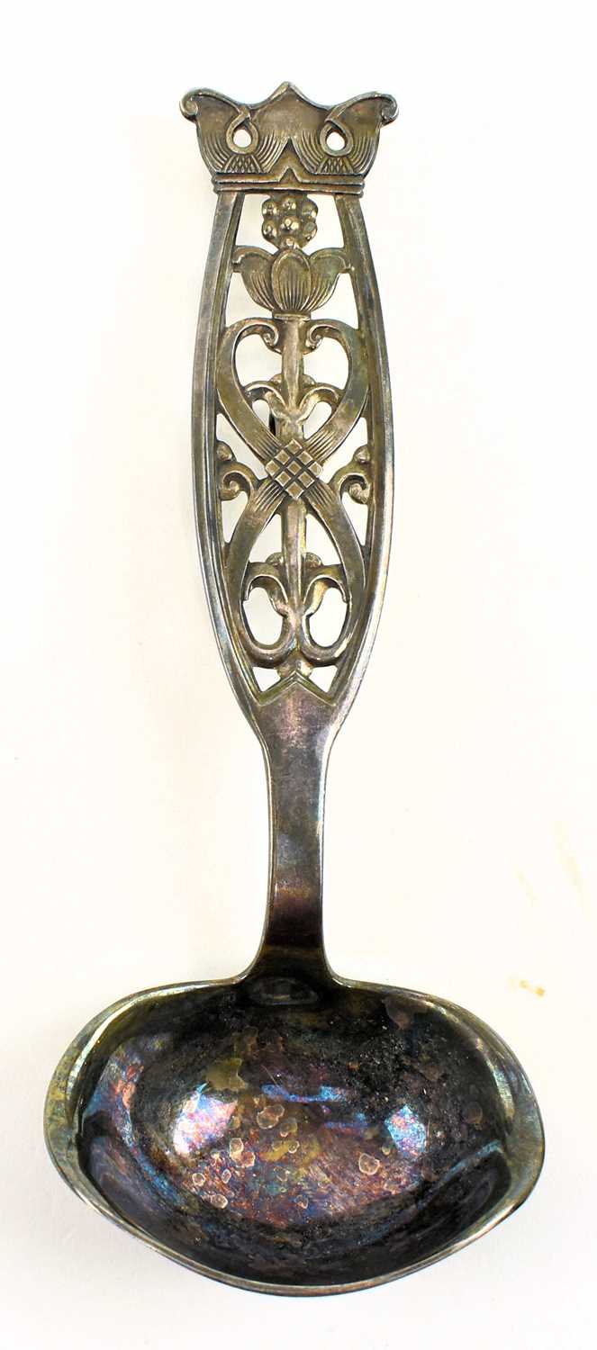 Lot 156 - A 20TH CENTURY NORWEGIAN 830S SILVER LADLE