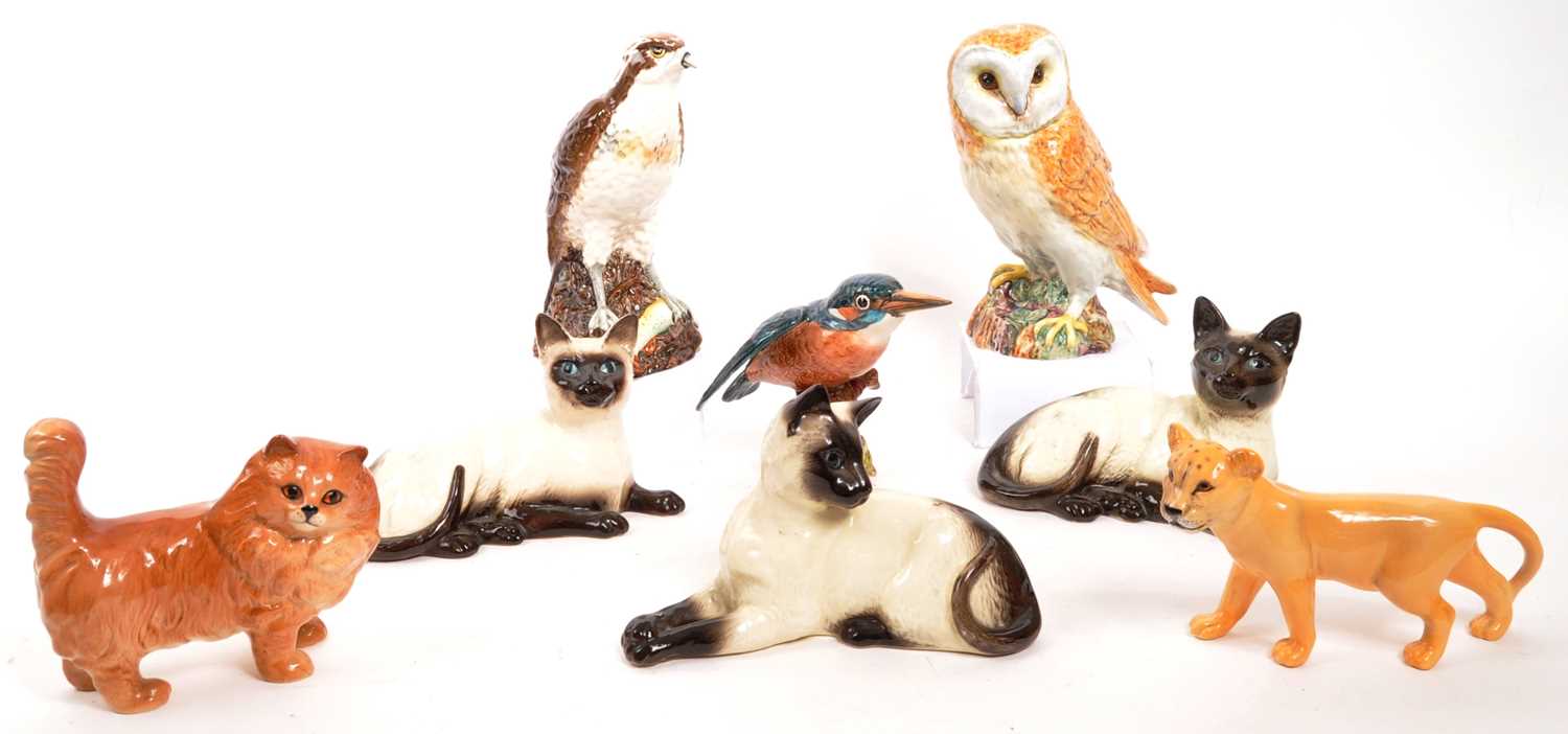 Lot 151 - BESWICK - COLLECTION OF EIGHT ANIMAL FIGURES