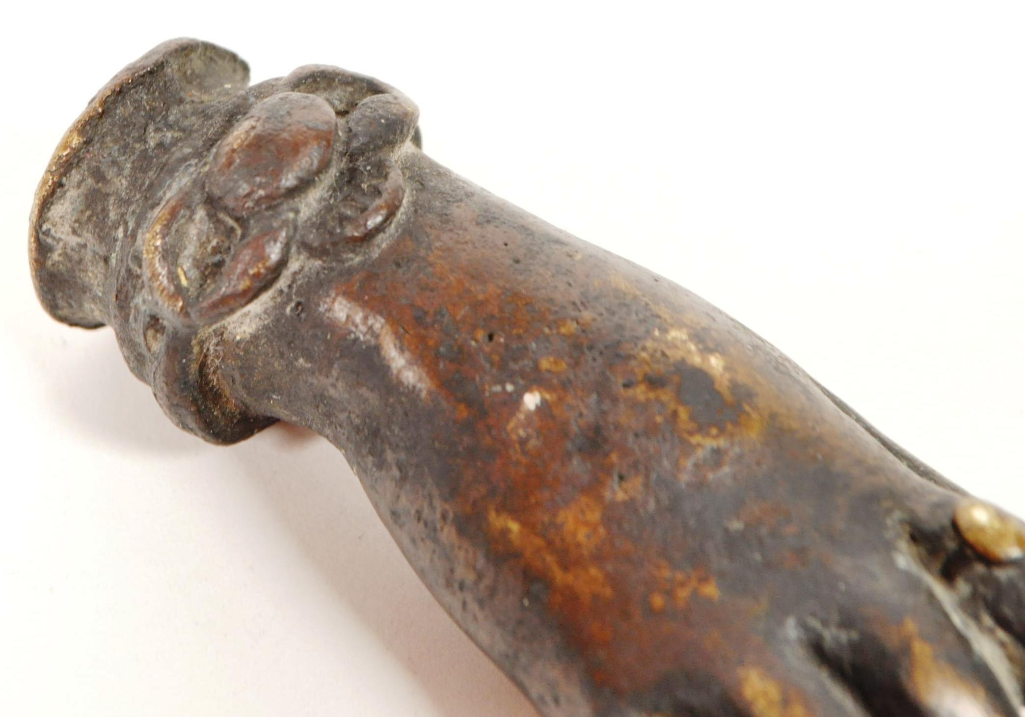 Lot 375 - 19TH CENTURY VICTORIAN BRONZE HAND