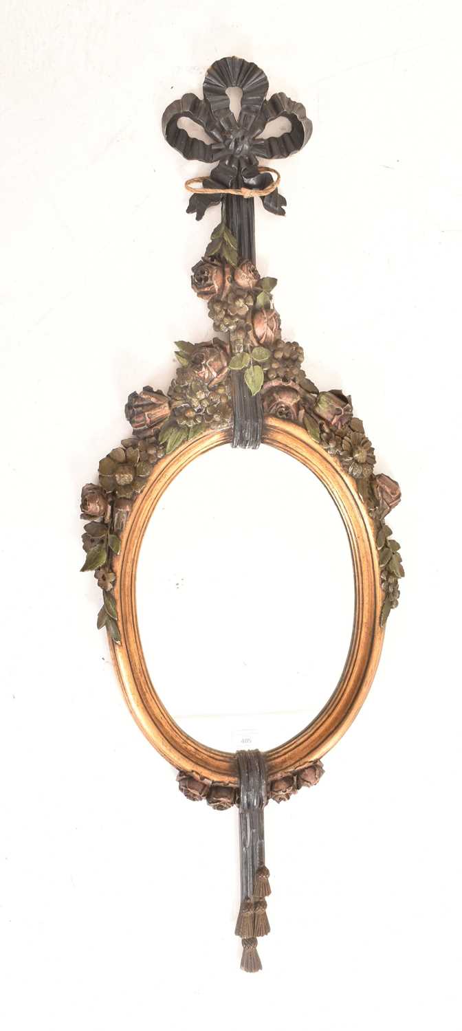 Lot 485 - ITALIAN TOLEWARE INSPIRED FLORALLY CARVED