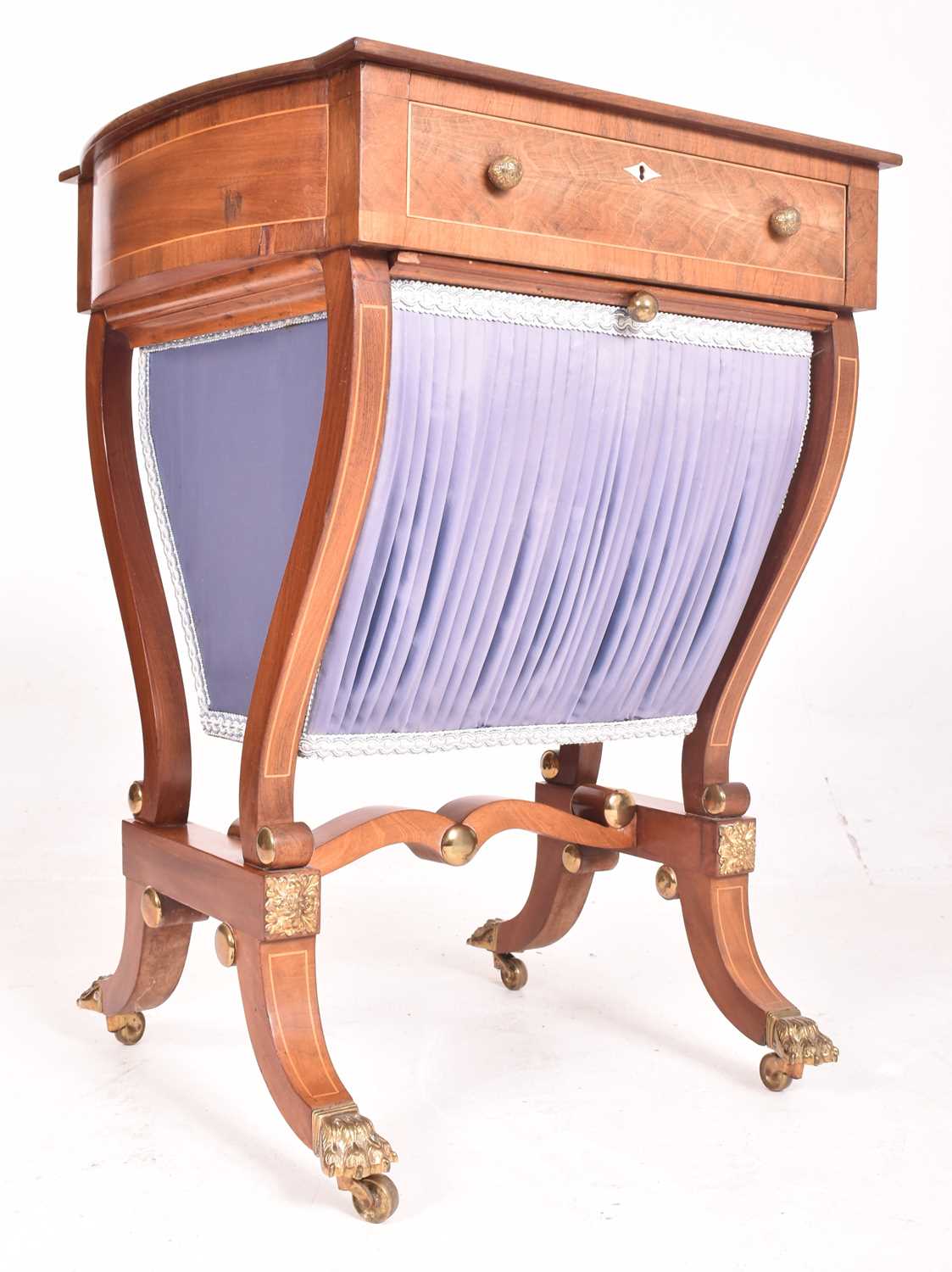 Lot 422 - GEORGE III 19TH CENTURY MAHOGANY & BRASS