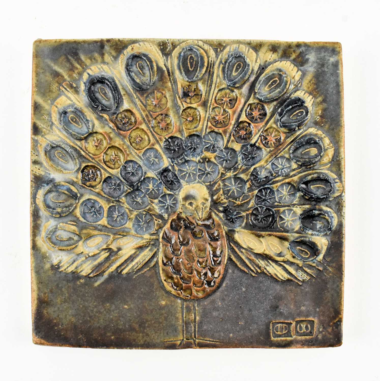 Lot 33 - STUDIO ART POTTERY - MID CENTURY PEACOCK