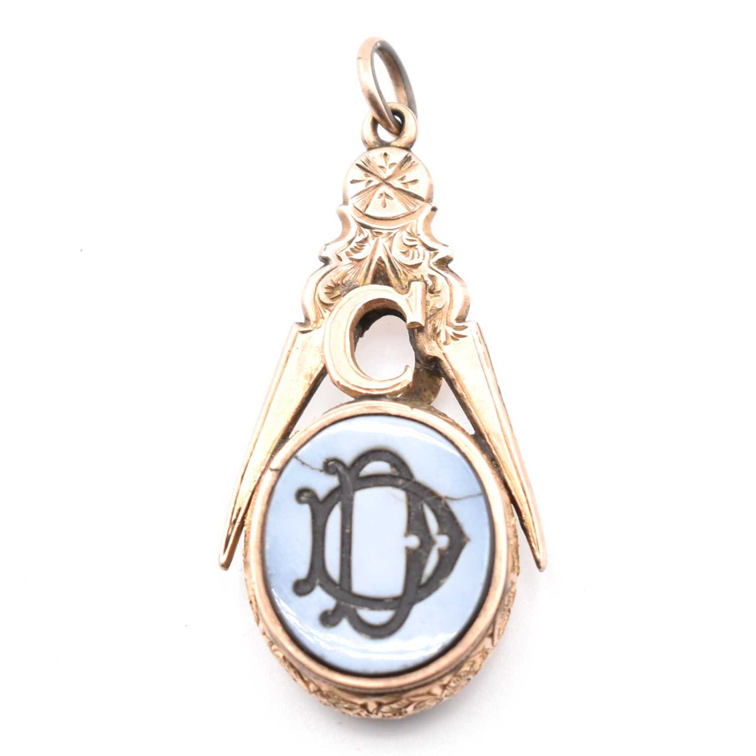 Lot 150 - 19TH CENTURY MASONIC FOB PENDANT